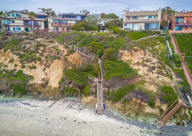 Leucadia, Rare Oceanfront Duplex with Private Stairs and Large Yard